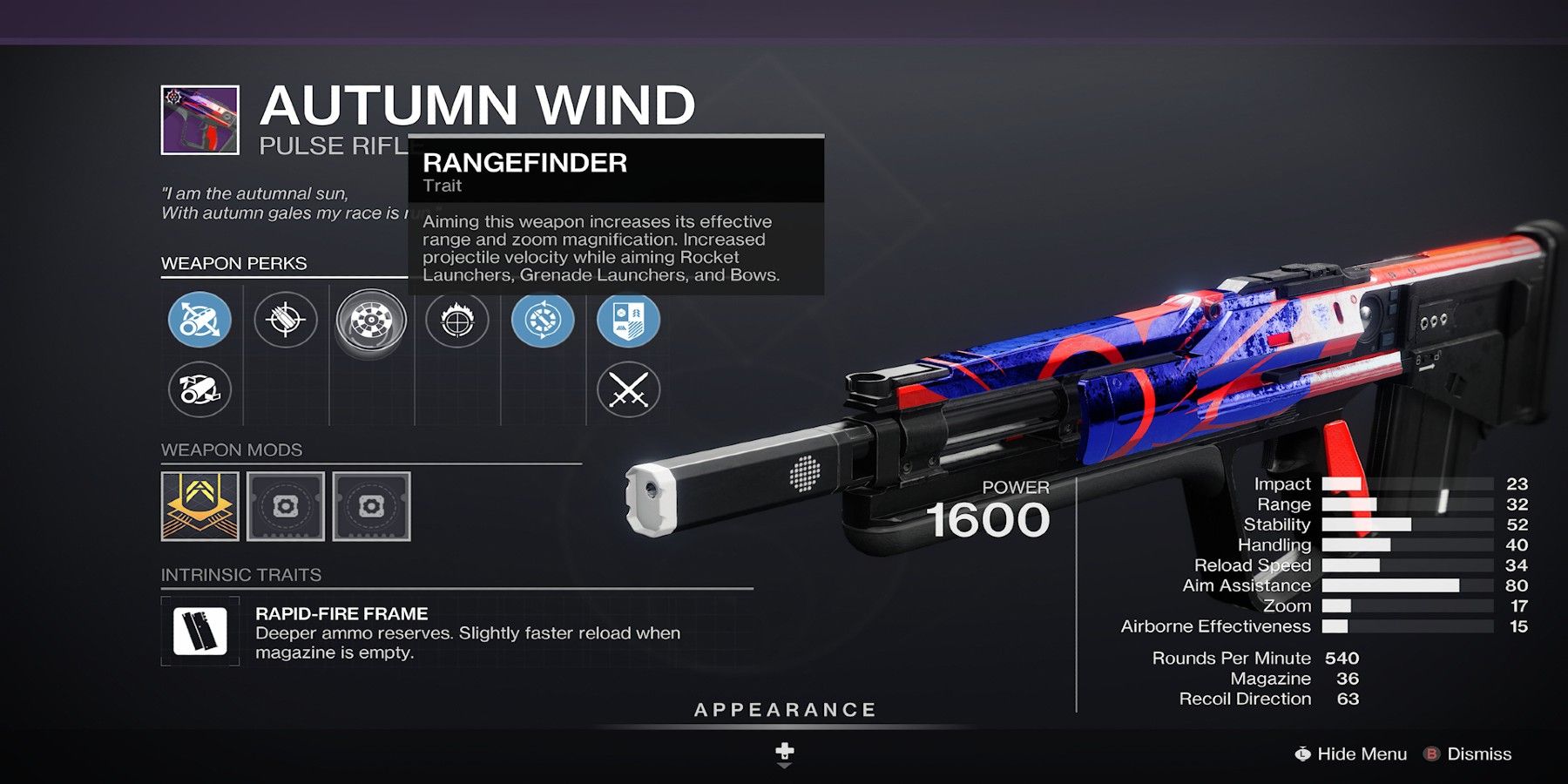 Destiny 2: How To Get Autumn Wind Pulse Rifle & What The God Roll Is