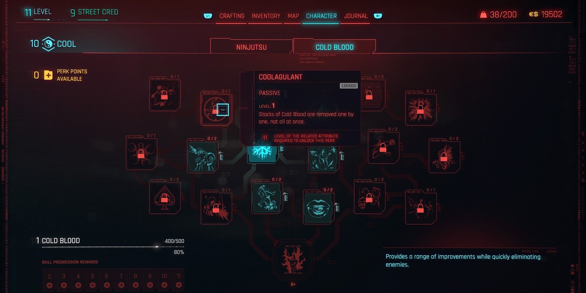 Cyberpunk 2077: Best Perks In The Cold Blooded Tree