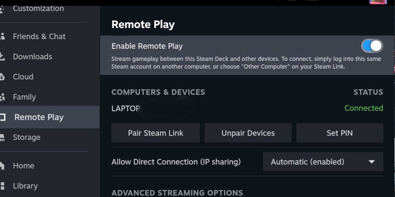 How To Enable Remote Play On The Steam Deck