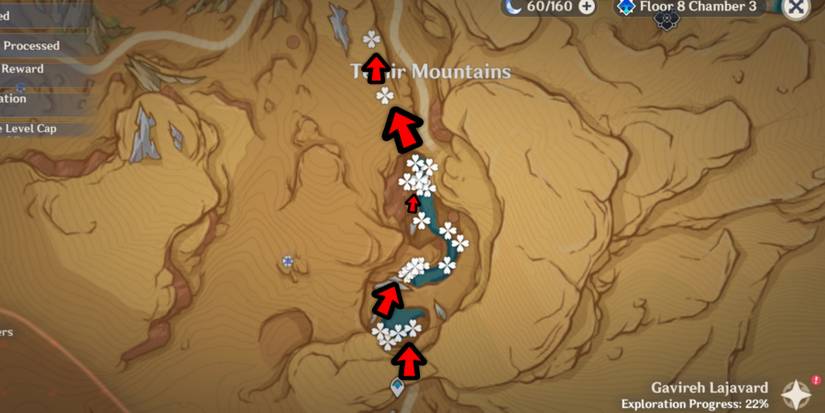 Genshin Impact: Mourning Flower Locations