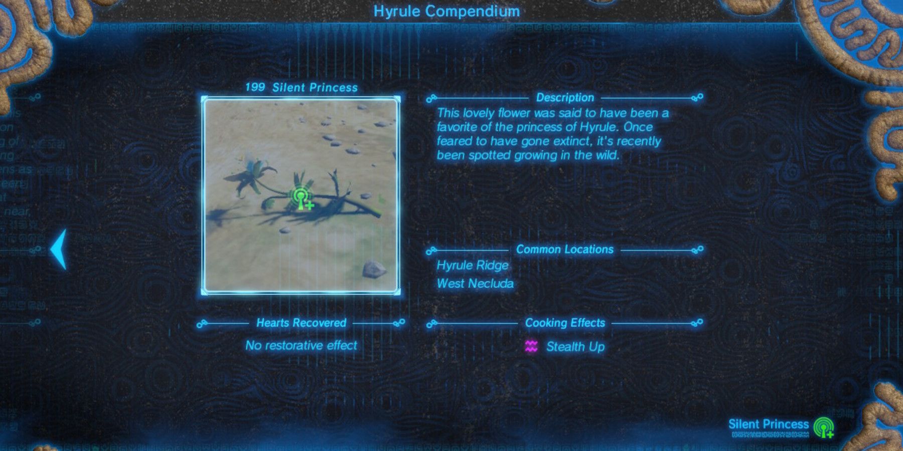 Zelda Breath Of The Wild Where To Farm Silent Princesses