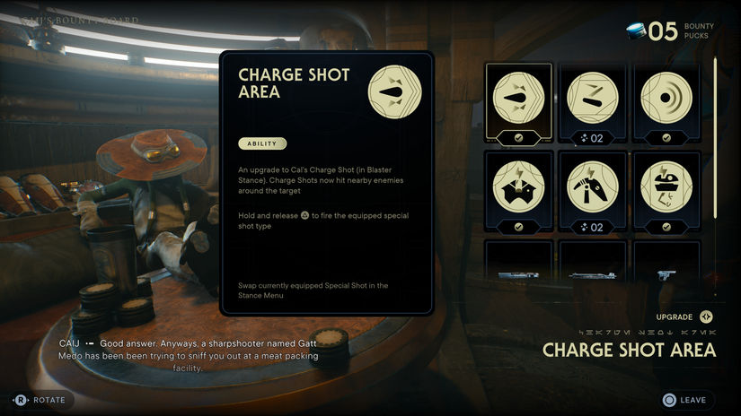 Star Wars Jedi: Survivor - All Bounty Puck Rewards at Caij's Bounty Board