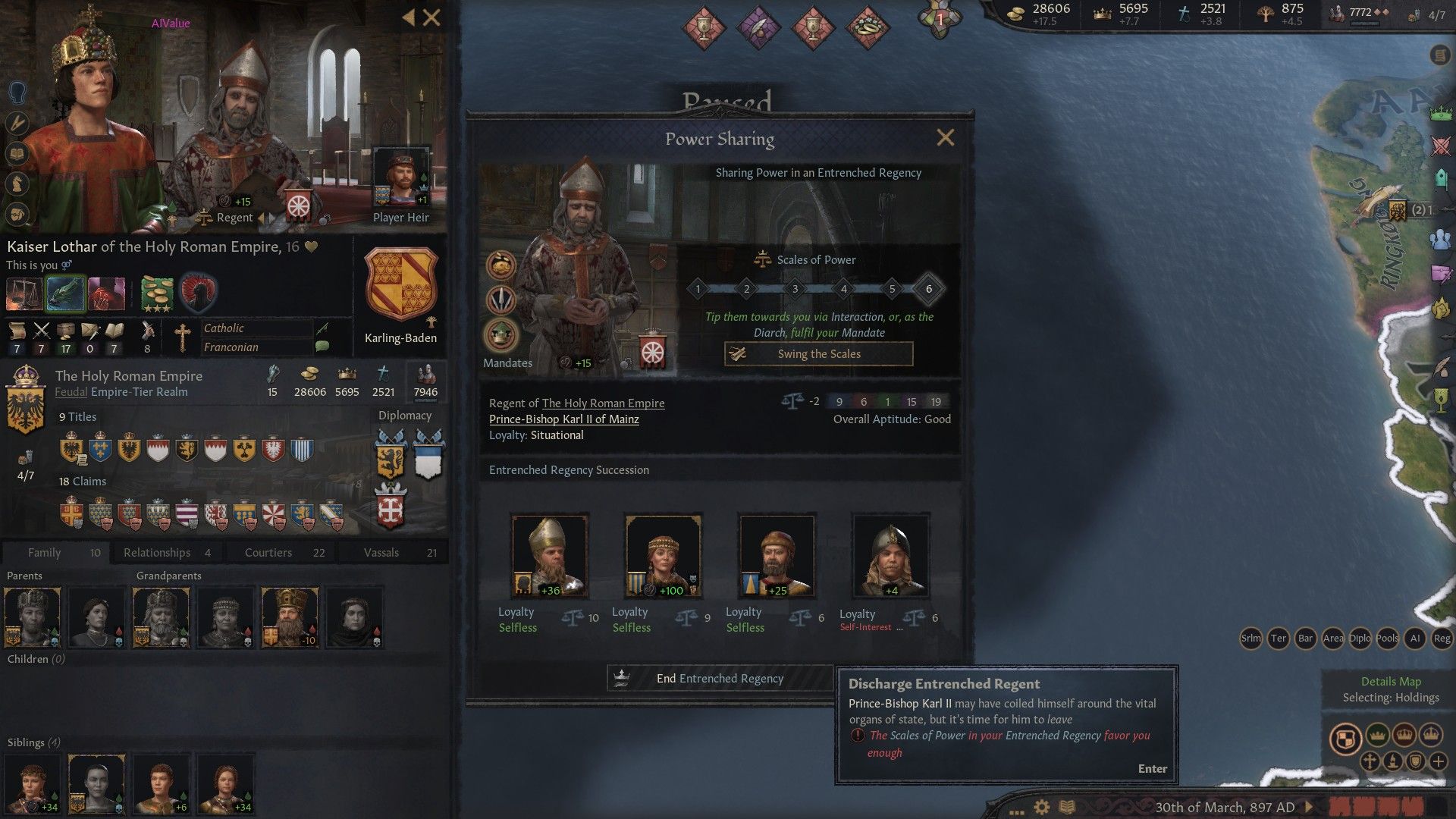 Crusader Kings 3: How to Handle a Regency