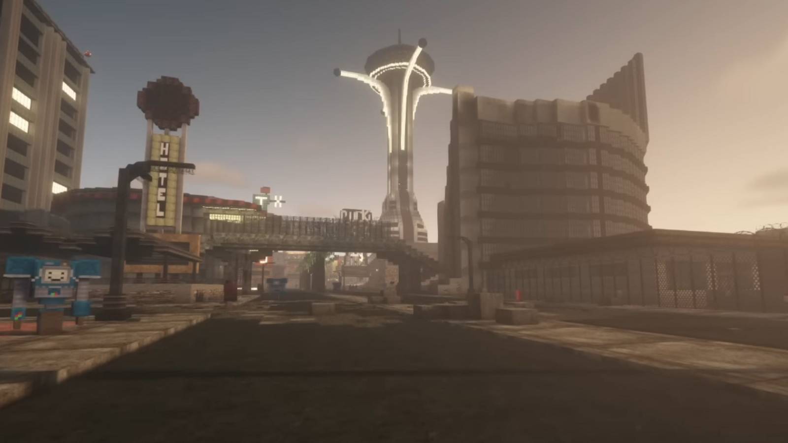 Here’s Fallout: New Vegas' Map Completely Remade in Minecraft