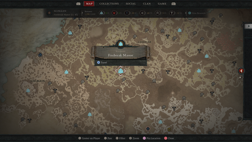 Diablo 4 - All Waypoint Locations in Scosglen