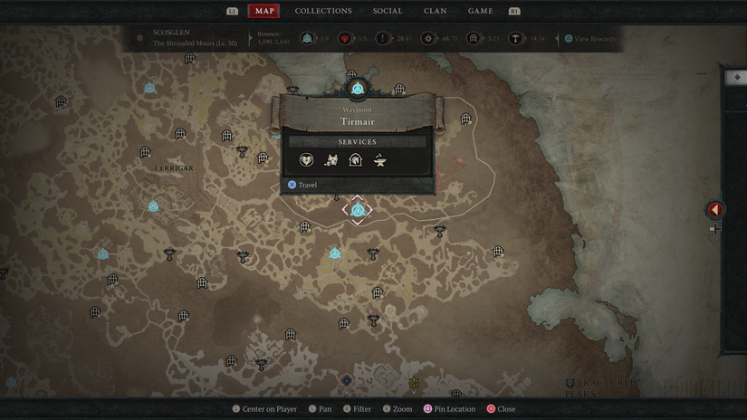 Diablo 4 - All Waypoint Locations in Scosglen