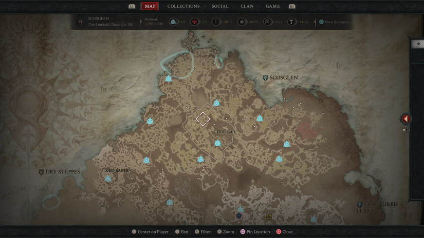 Diablo 4 - All Waypoint Locations in Scosglen