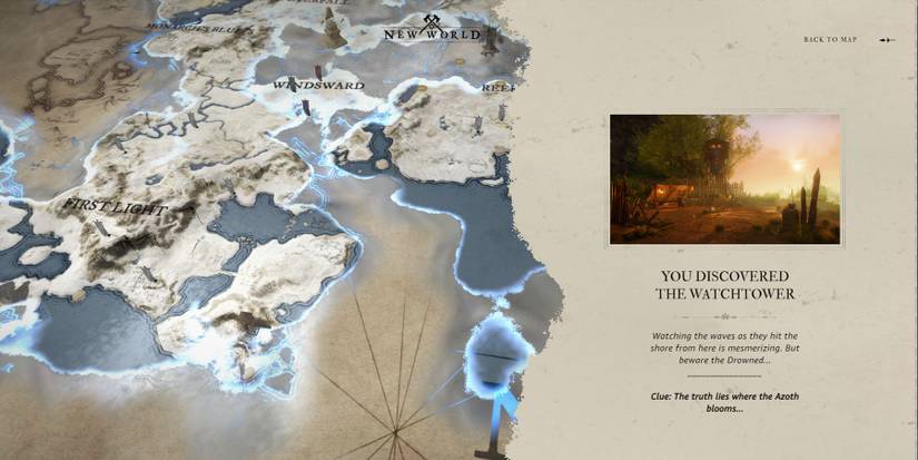 Secrets And Easter Eggs On The New World Game Map