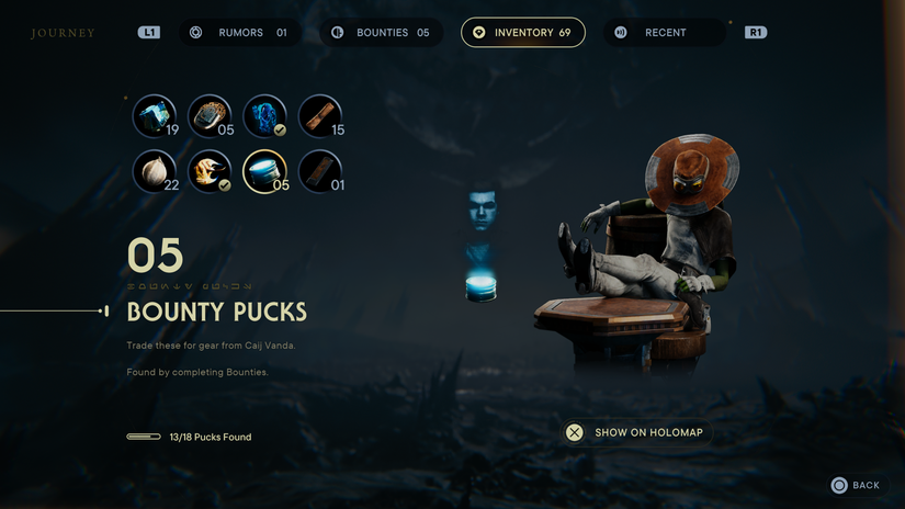 Star Wars Jedi: Survivor - All Bounty Puck Rewards at Caij's Bounty Board