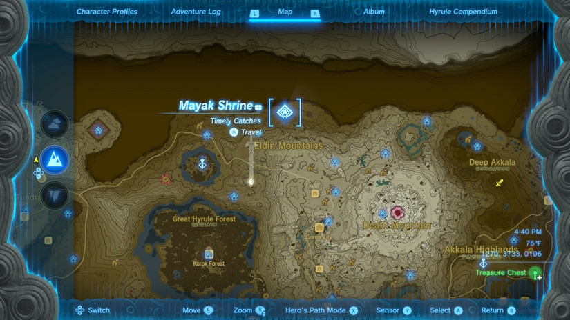 Zelda: Tears of the Kingdom - Mayak Shrine Guide (Timely Catches)