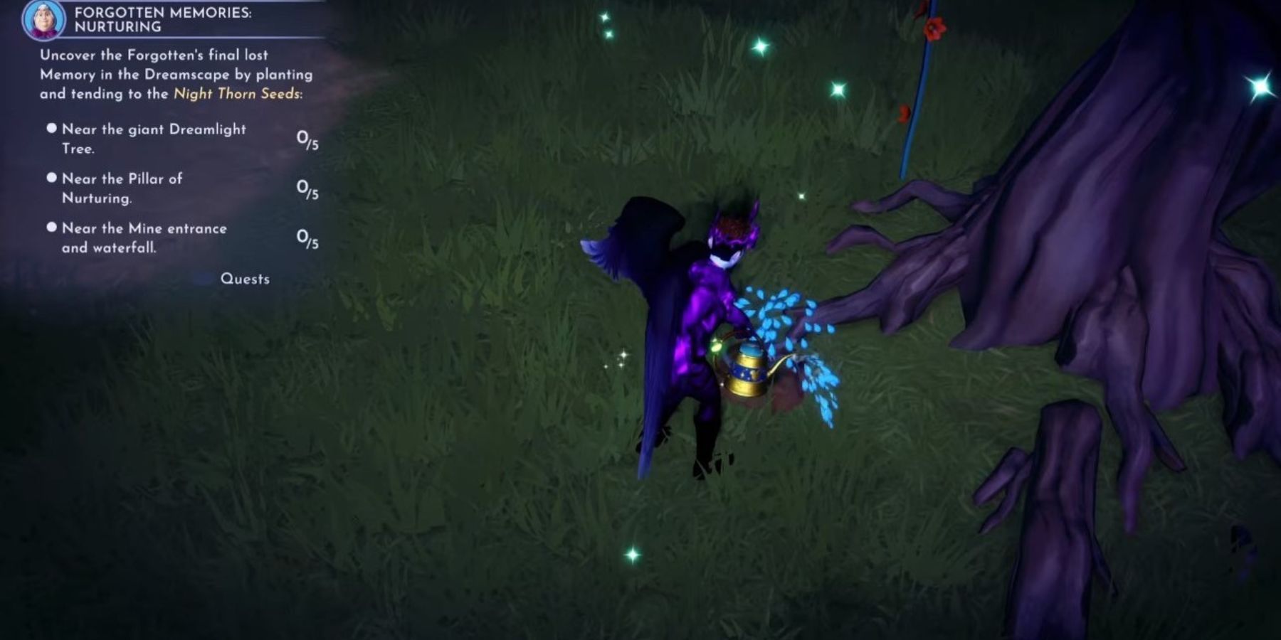 Disney Dreamlight Valley: Where to Plant the Night Thorn Seeds