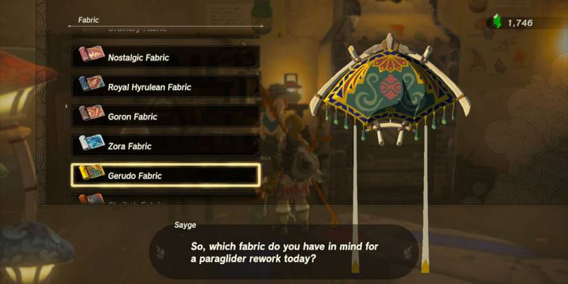 Zelda: Tears of the Kingdom - All Paraglider Fabrics and How to Get Them