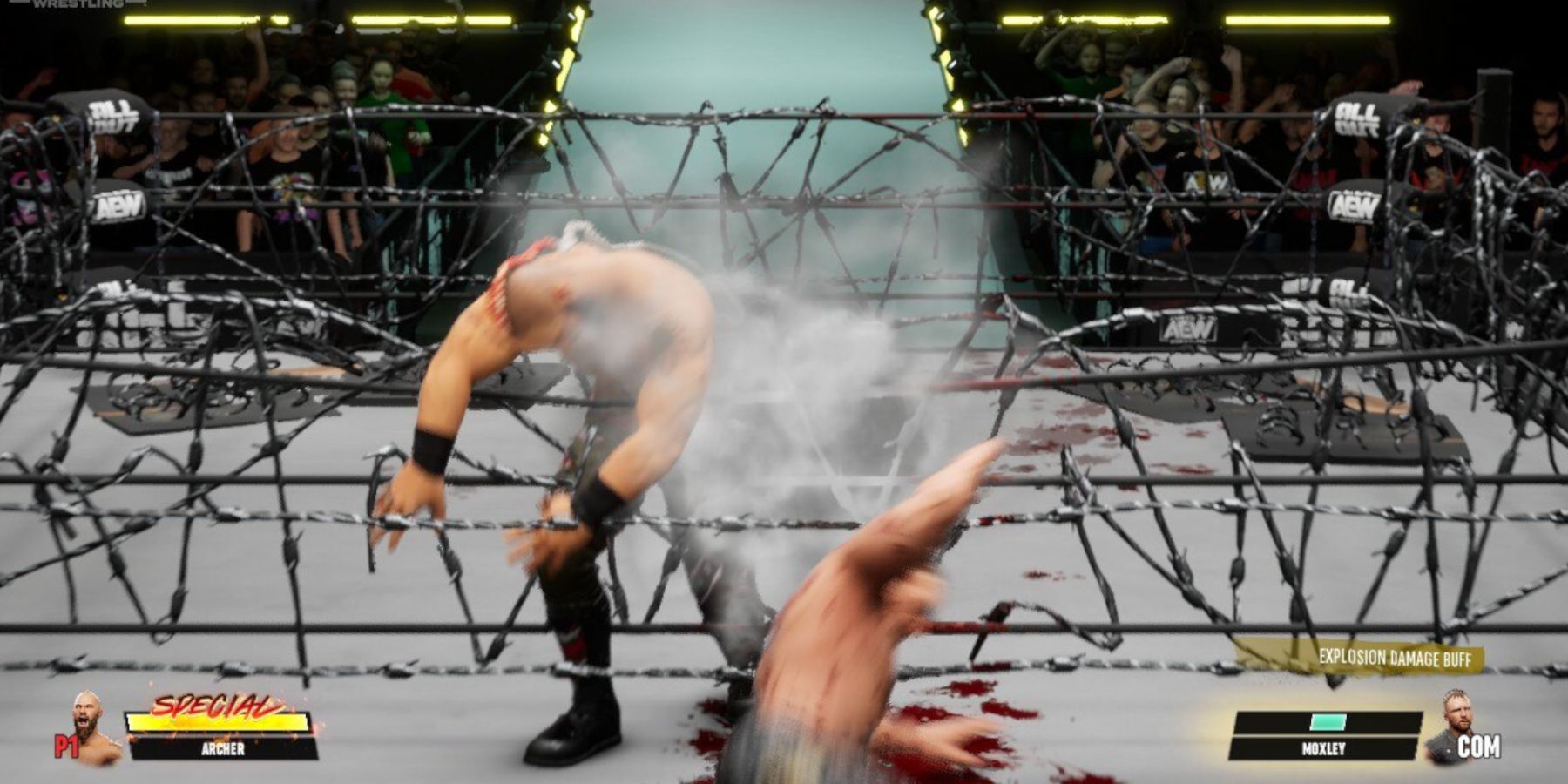 AEW Fight Forever - How to Win the Exploding Barbed Wire Death Match AEW Fight Forever - How to Win the Exploding Barbed Wire Death Match