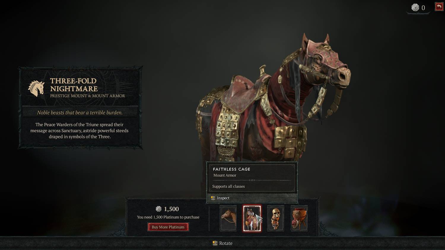 Ultimate Mount Armor Post, updated as confirmed! : r/diablo4