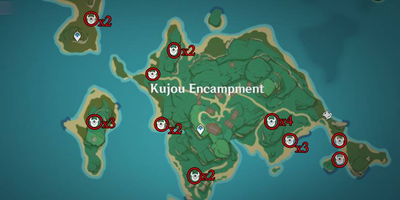 Genshin Impact Handguard Farming Routes: Nobushi and Kairagi Locations