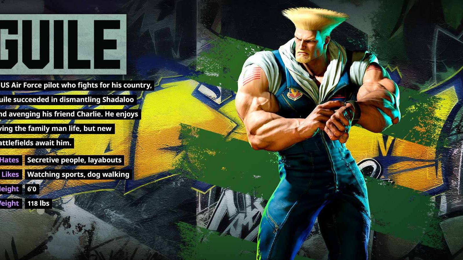 Street Fighter 6: How to Play Guile (Move List, Combos, Tips & More)