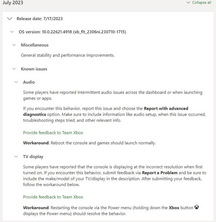 Xbox Releases New System Update for July 2023