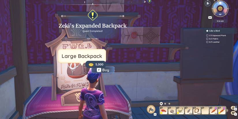Palia: How to Get More Inventory Slots (Zeki's Expanded Backpack Quest)