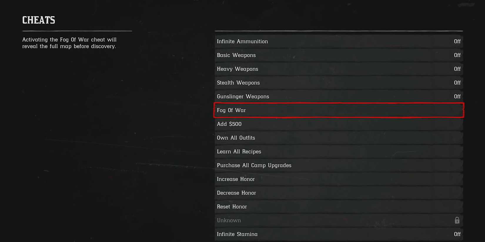 All RDR2 Cheat Codes (& How to Enter Them)