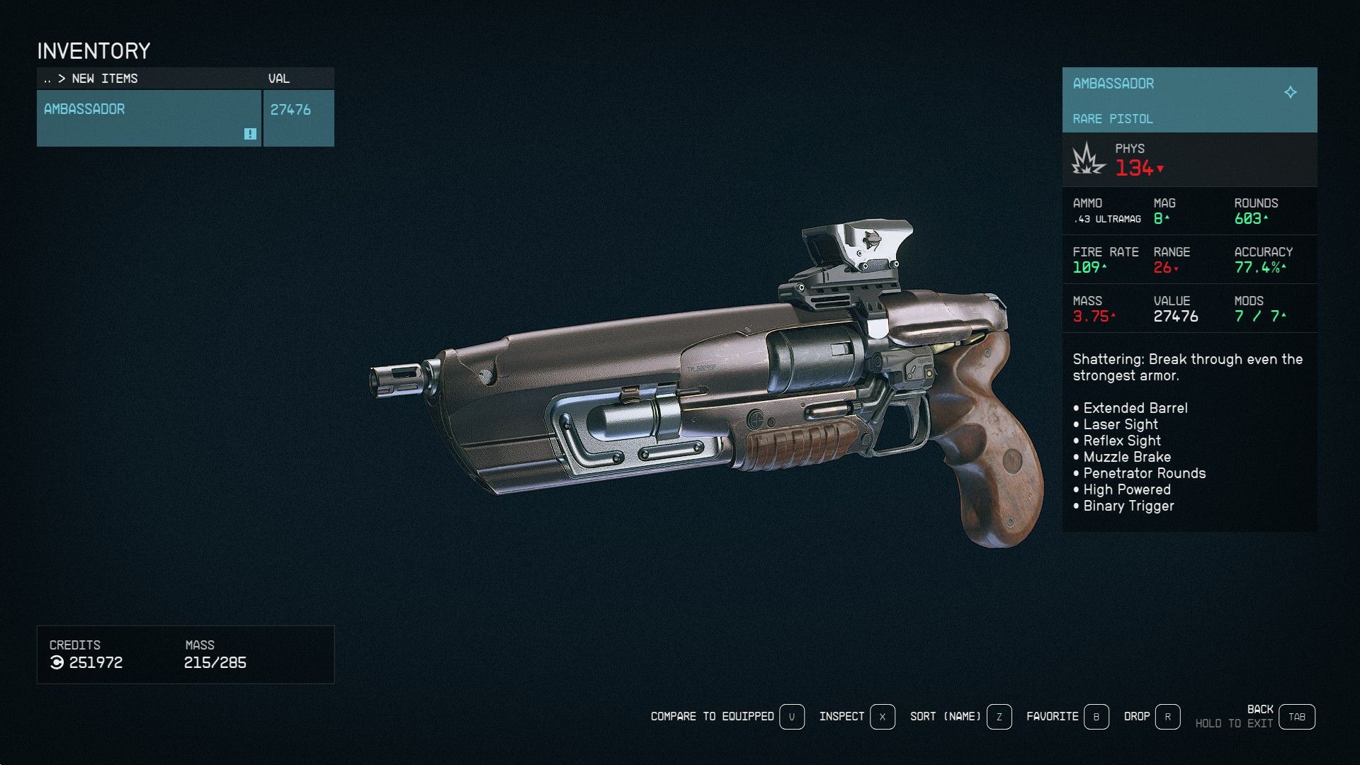 The Best Pistols in Starfield