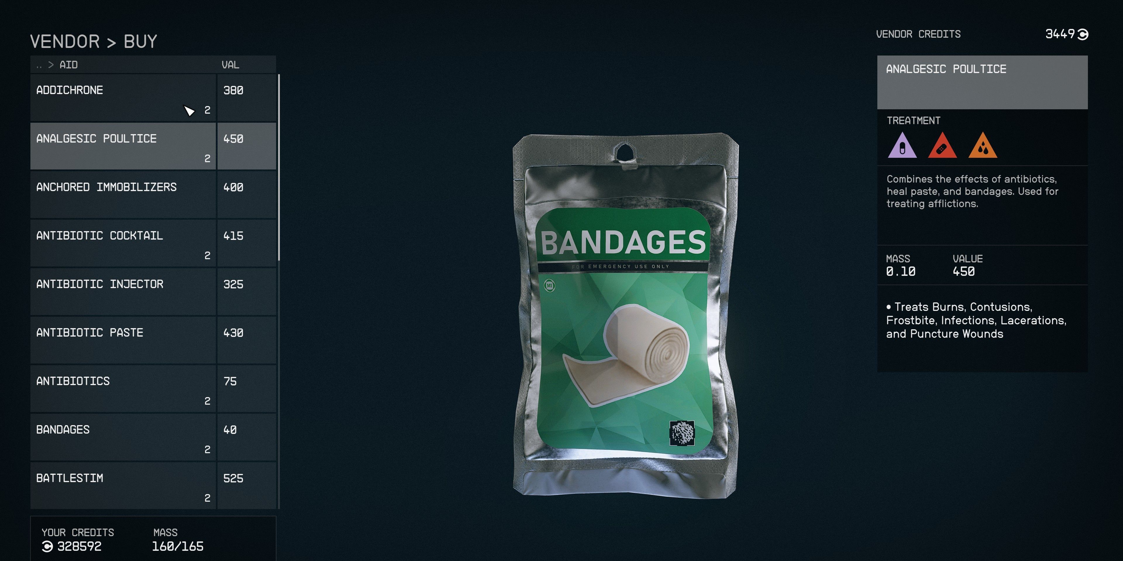 Starfield: Best Items To Heal Frostbite