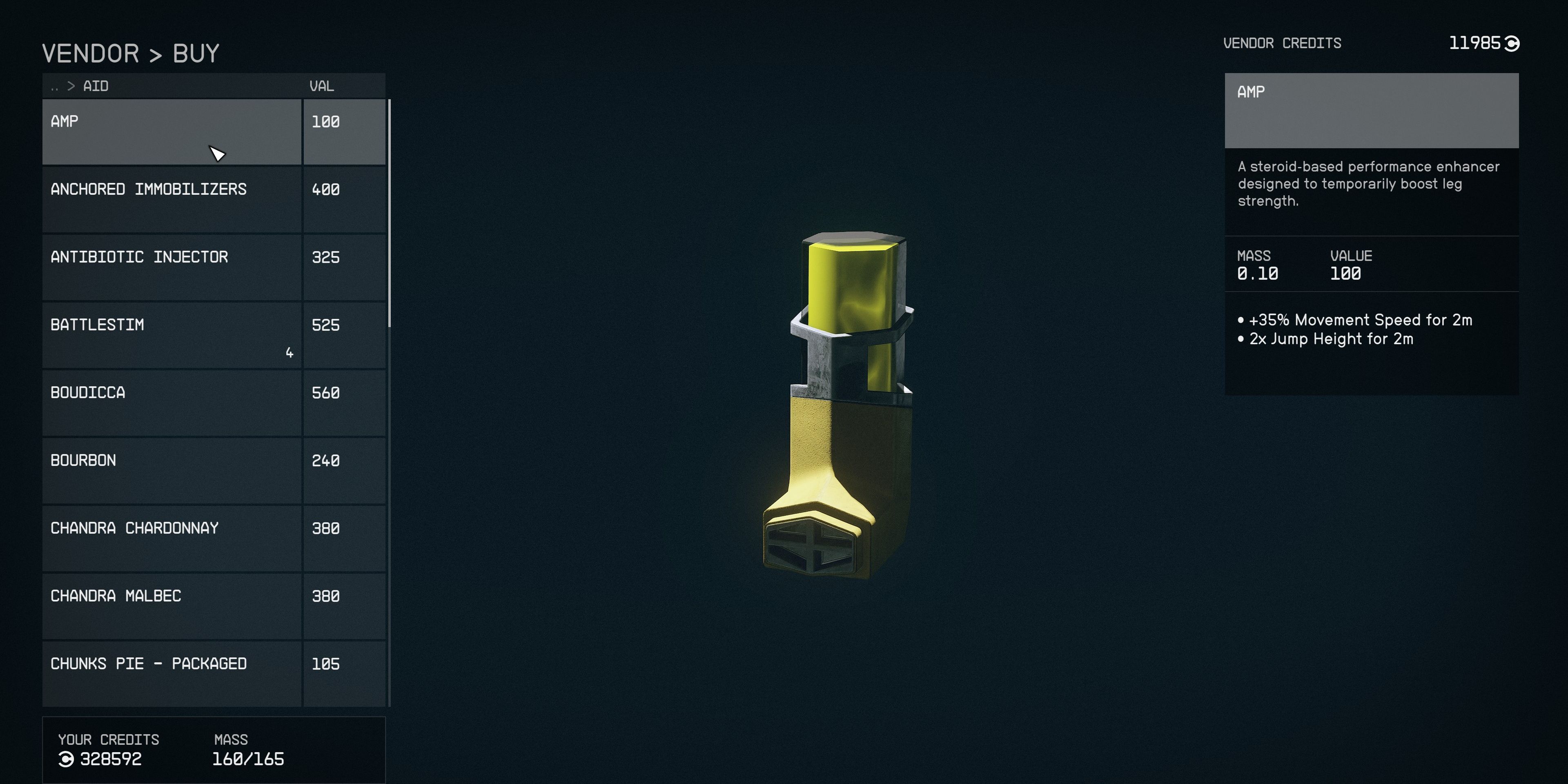 Starfield: Best Increase Movement Speed Items