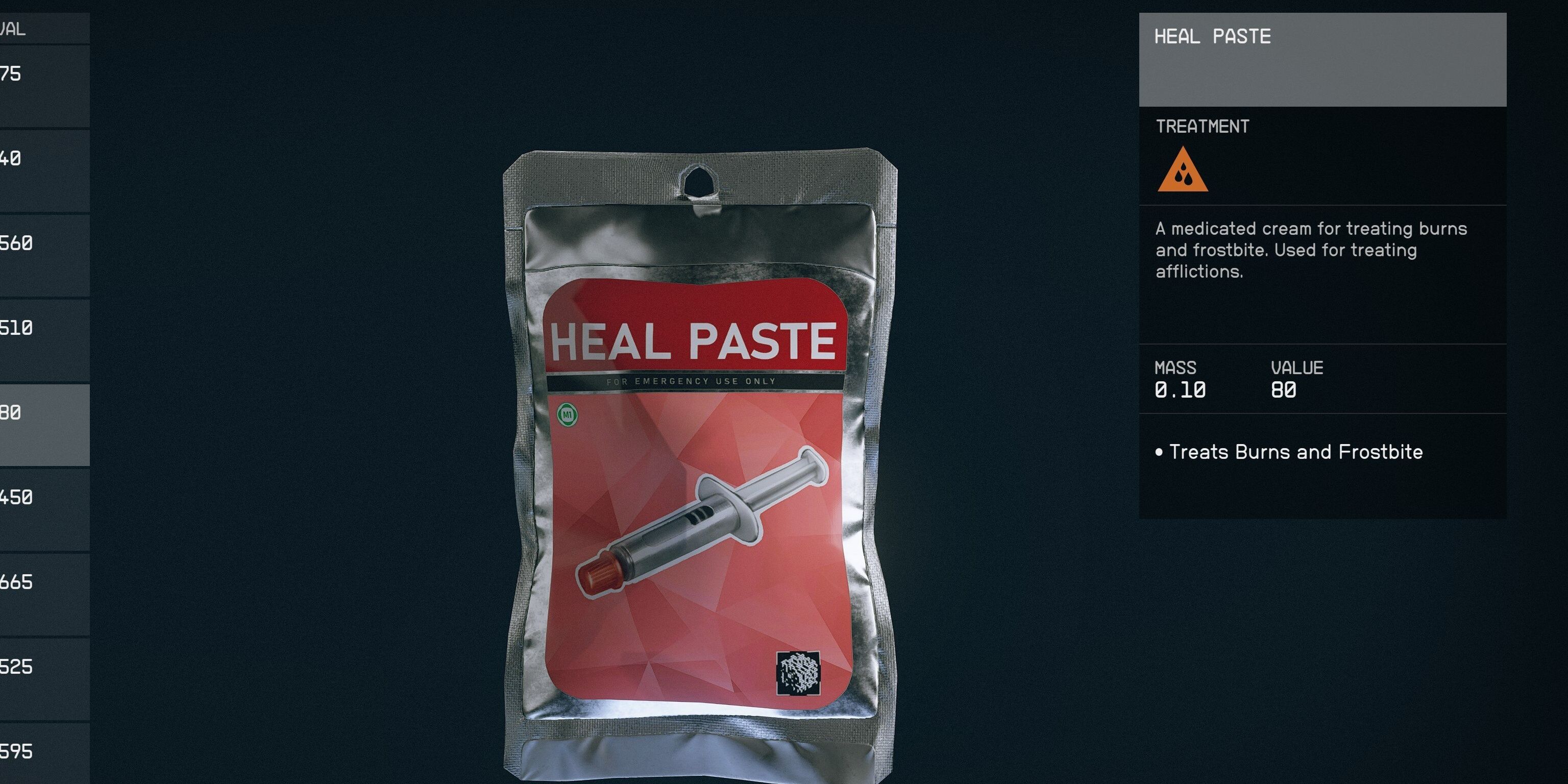 Starfield: Best Items To Heal Frostbite