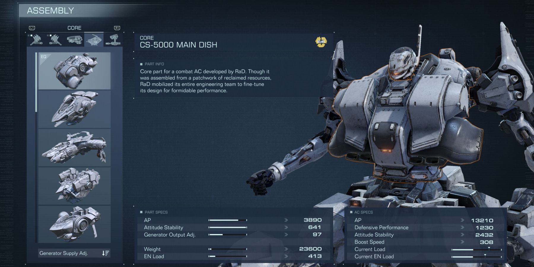 Armored Core 6: 6 Best Cores For Builds, Ranked