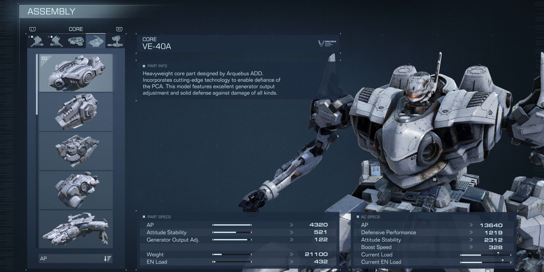 Armored Core 6: 6 Best Cores For Builds, Ranked