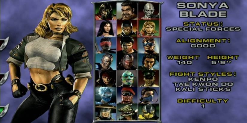 Mortal Kombat: Best Versions of Sonya Blade, Ranked