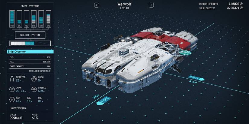 Starfield: List Of Purchasable Ships