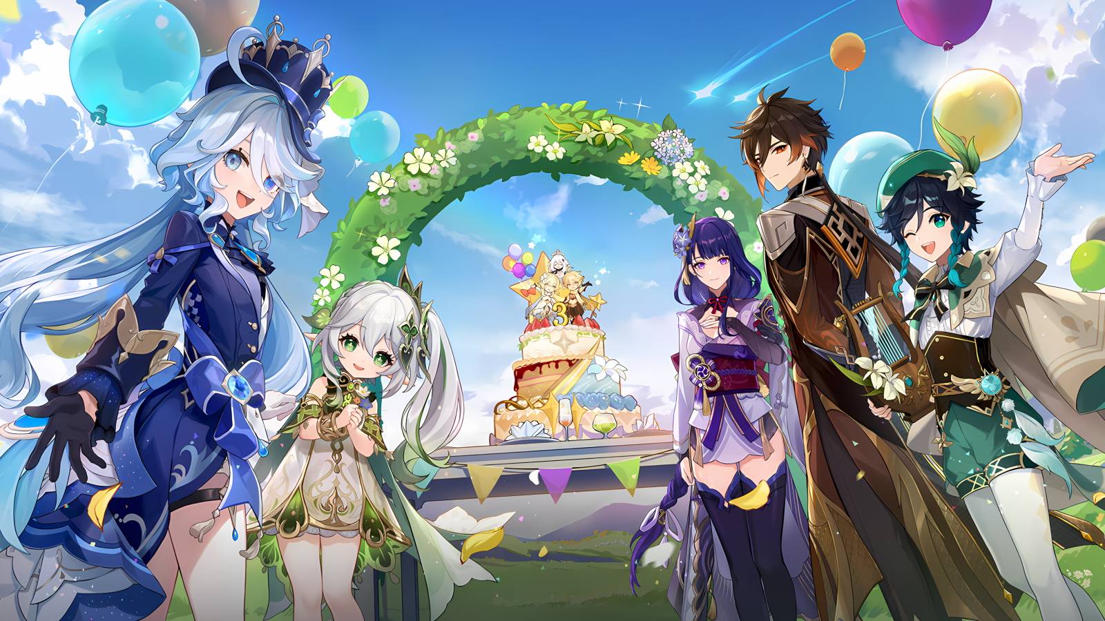 Genshin Impact Anniversary Web Event Offers Player Recaps and Free ...