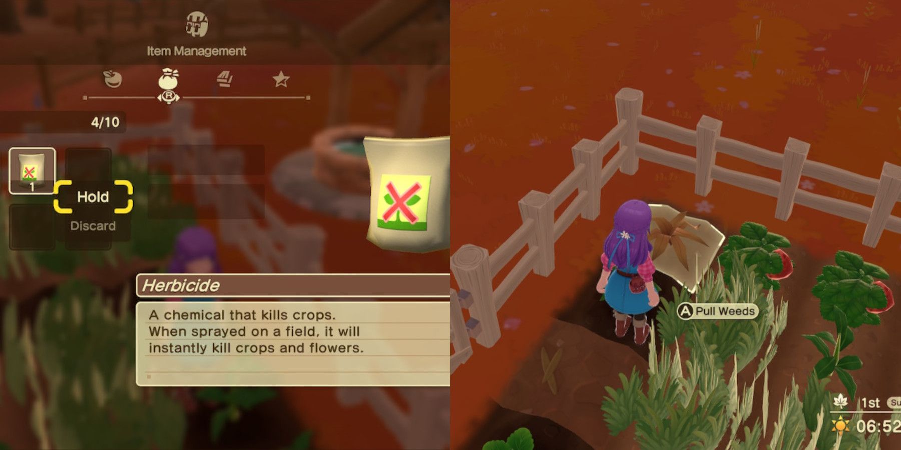 Harvest Moon: The Winds of Anthos - How to Get Rid of Unwanted Crops