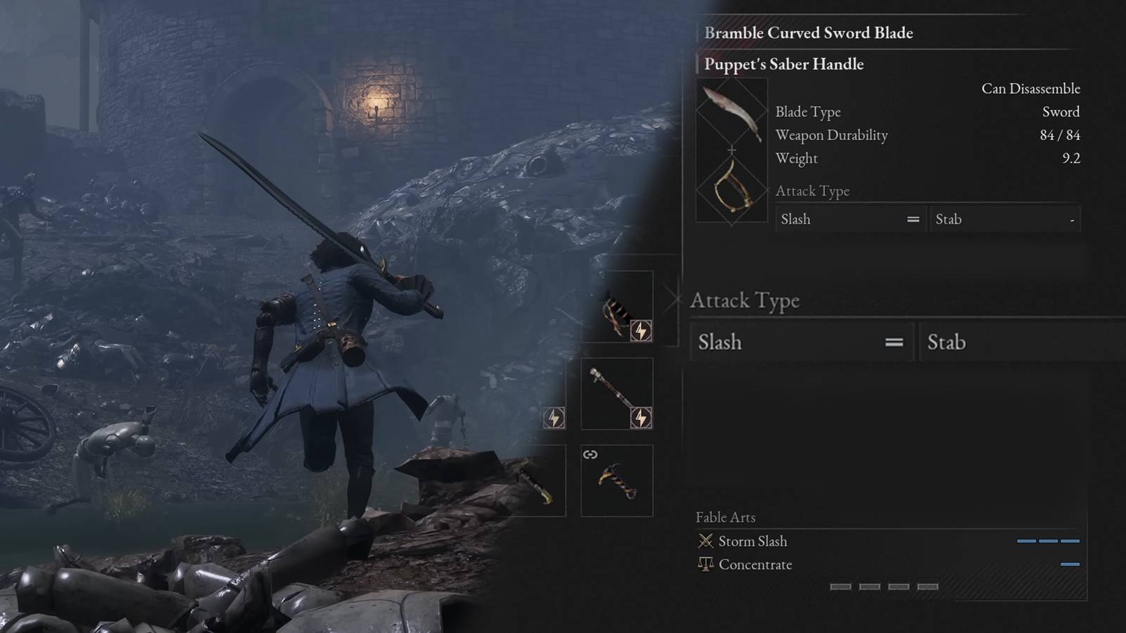 different sword attacks