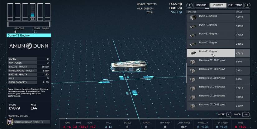 Starfield: Best Ship Engine And How To Get Them