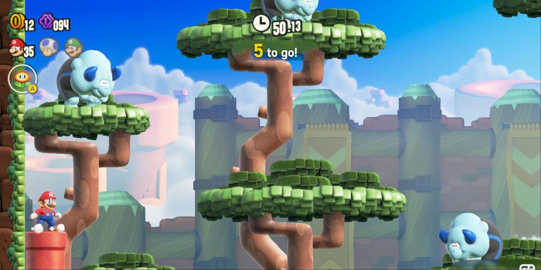 Super Mario Bros. Wonder: Pipe-Rock Rumble (All Flower Coins)