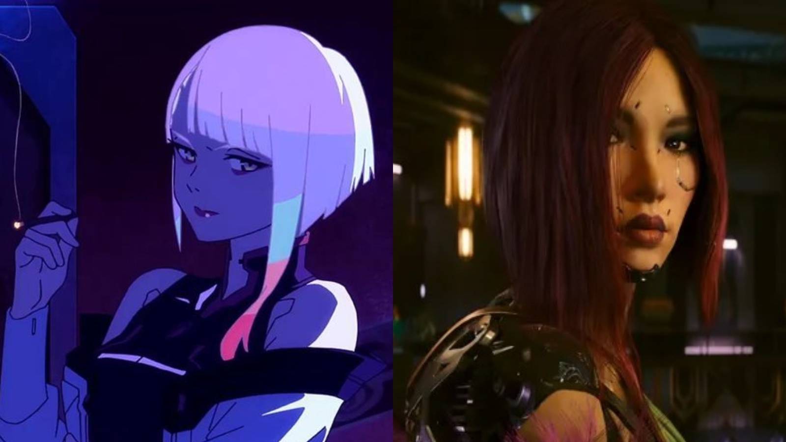 Comparing Cyberpunk 2077: Phantom Liberty’s Songbird to Edgerunners’ Lucy