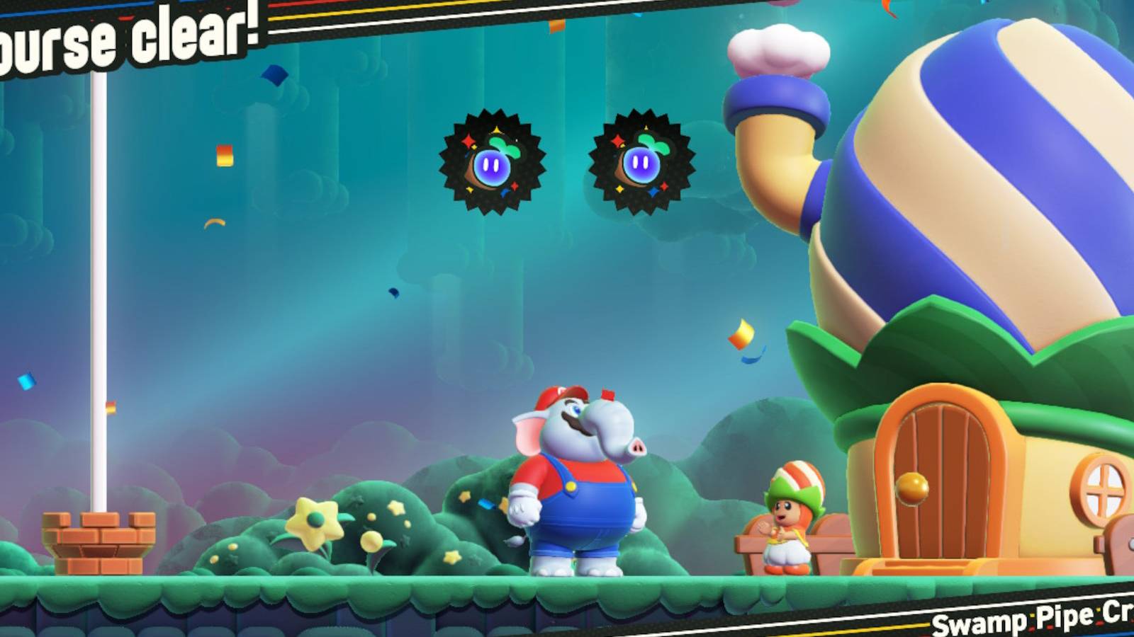 Super Mario Bros. Wonder: Swamp Pipe Crawl 100% Course Guide (All ...