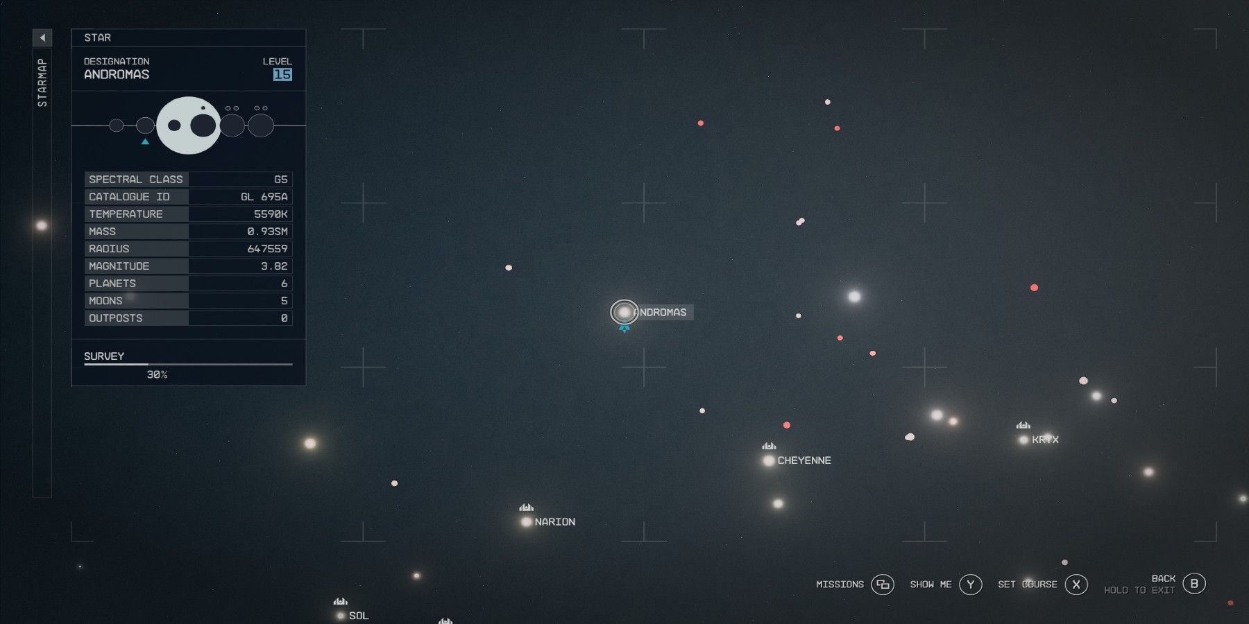 Starfield: Complete Star Map