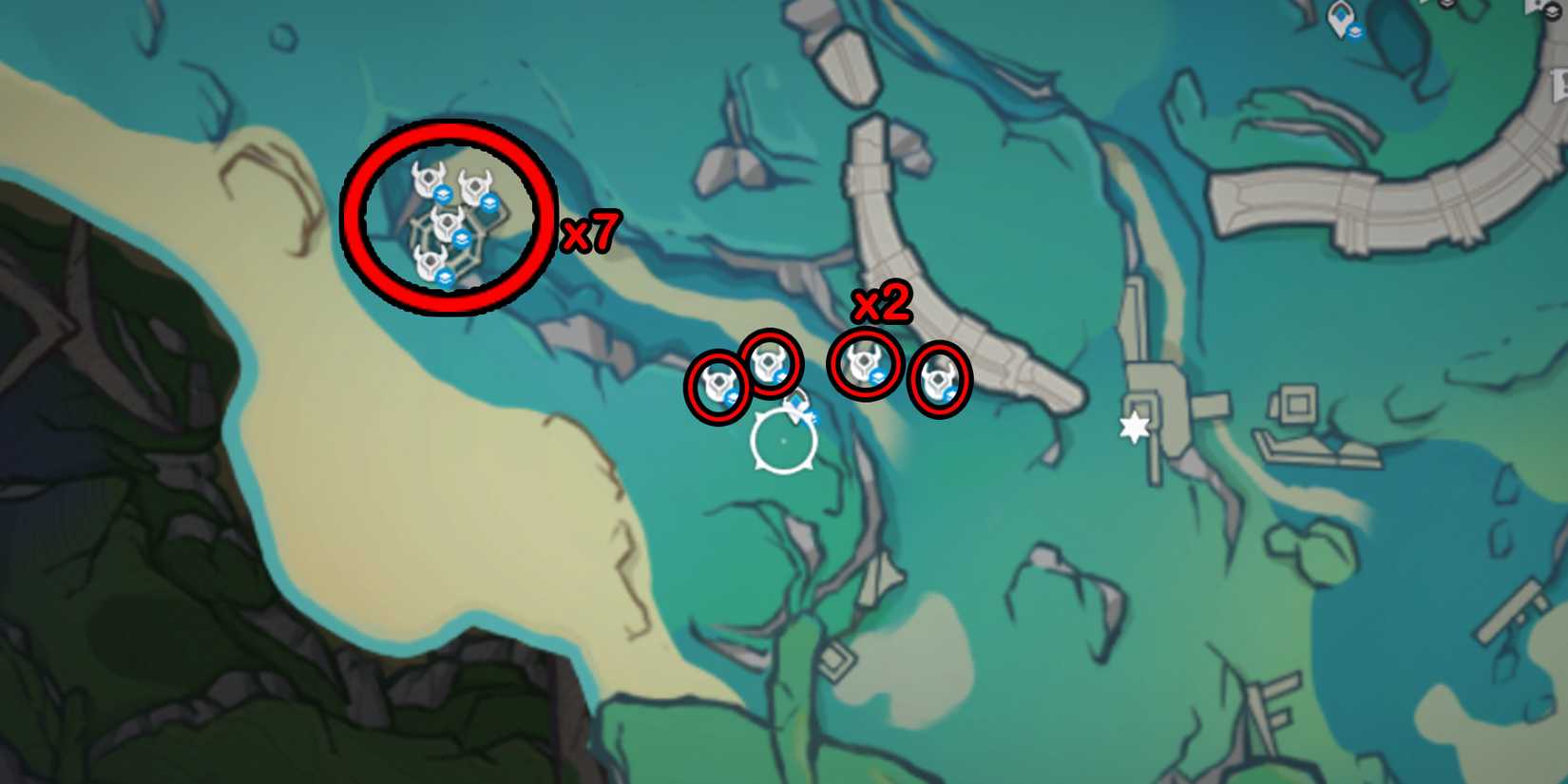 Beryl Conch Locations & Farming Route In Genshin Impact