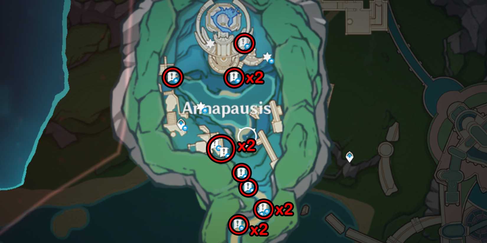 Beryl Conch Locations & Farming Route In Genshin Impact