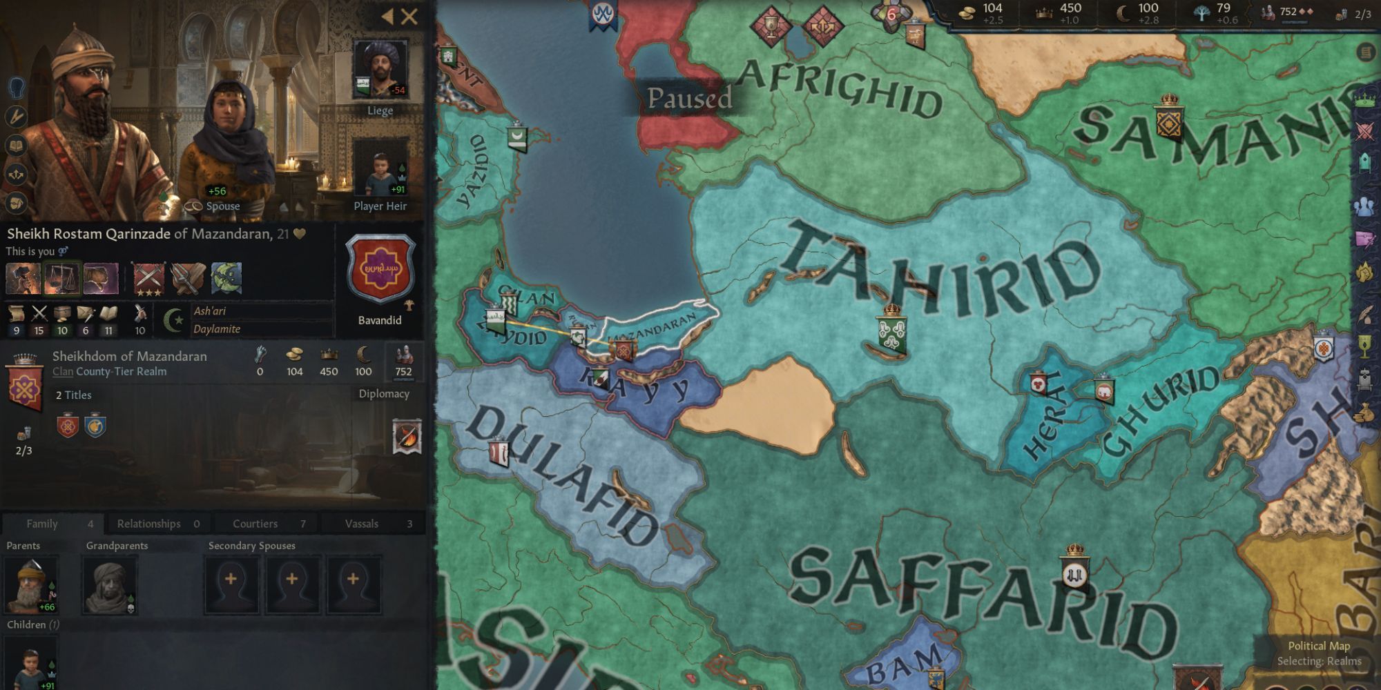 Crusader Kings 3: The Best Starting Rulers For The Legacy Of Persia DLC