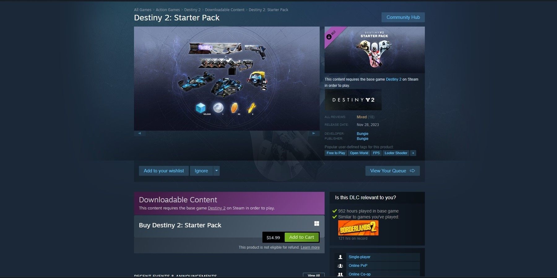 Destiny 2: What's in the Starter Pack (& Is It Worth It?)