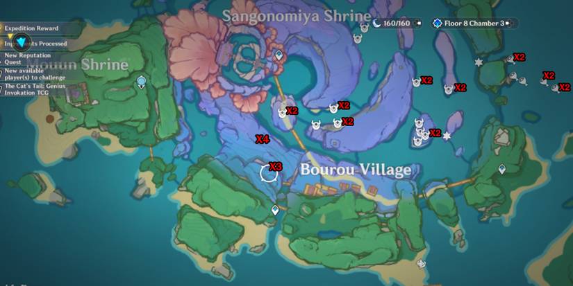 Sango Pearl Locations In Genshin Impact