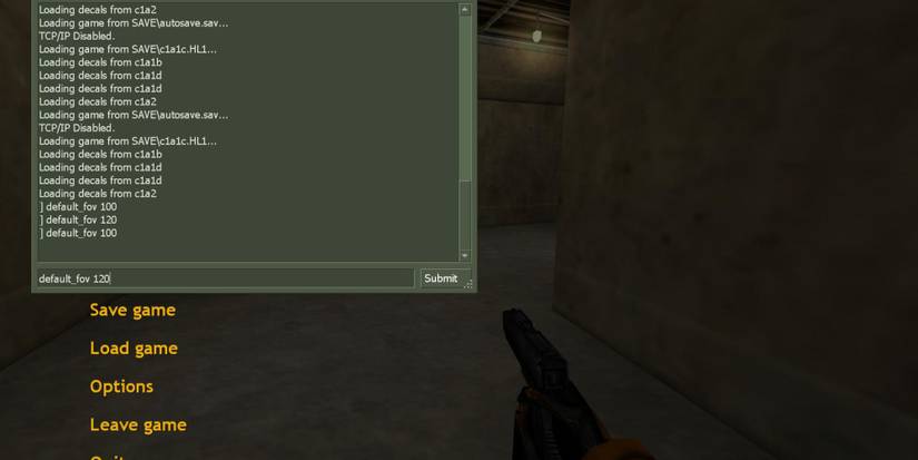 Half-Life: How to Change FOV