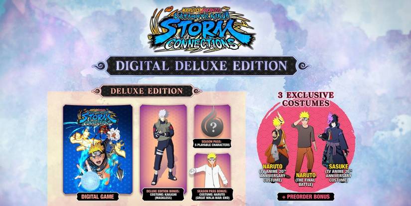 All Naruto X Boruto Ultimate Ninja Storm Connections Pre-order Bonuses and Editions Explained