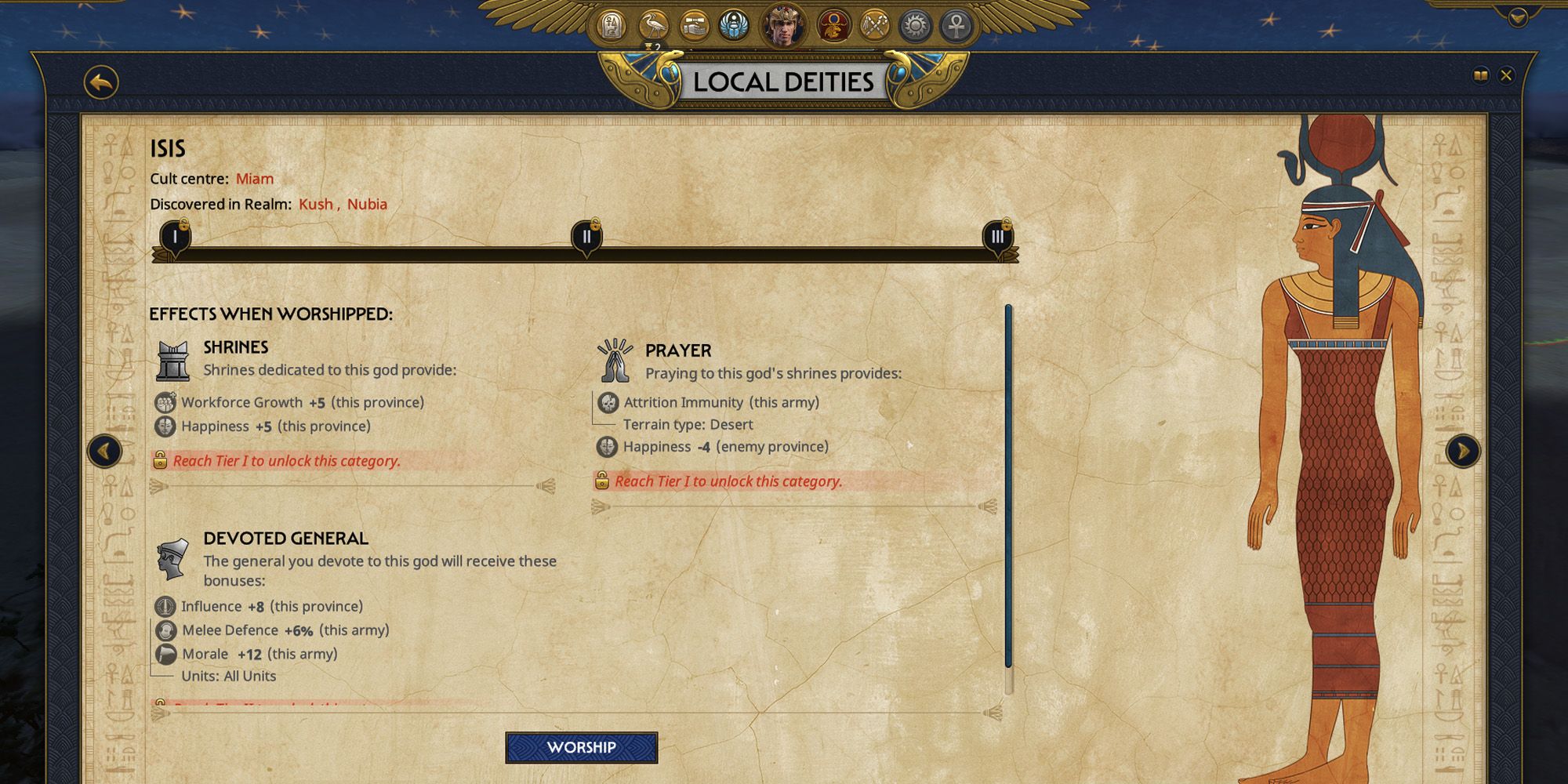 Total War: Pharaoh - Best Gods To Pray To