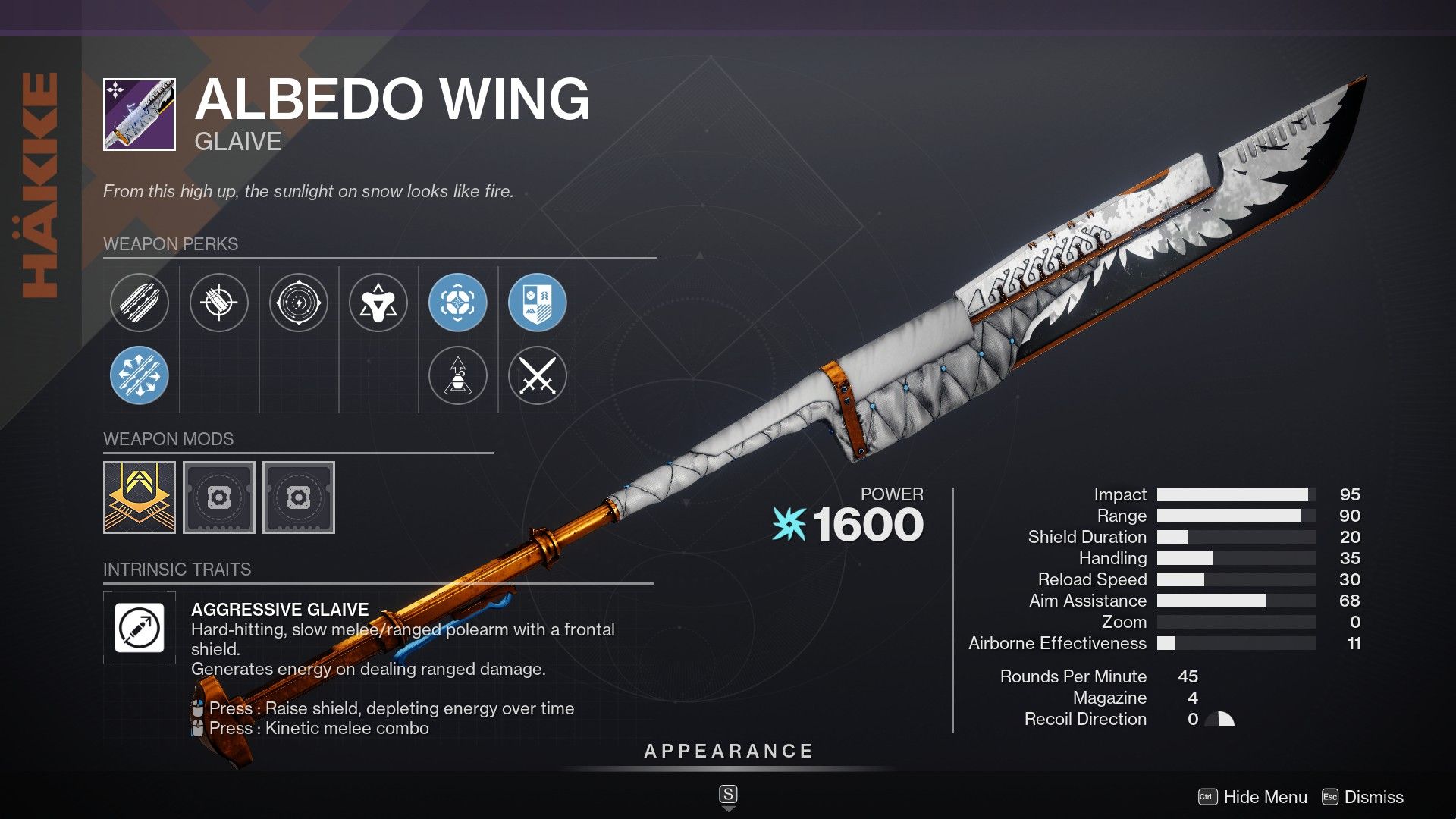 Destiny 2: Albedo Wing God Rolls (& How to Get Them)