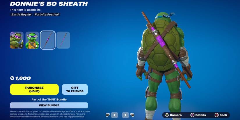 purple ninja turtle weapon