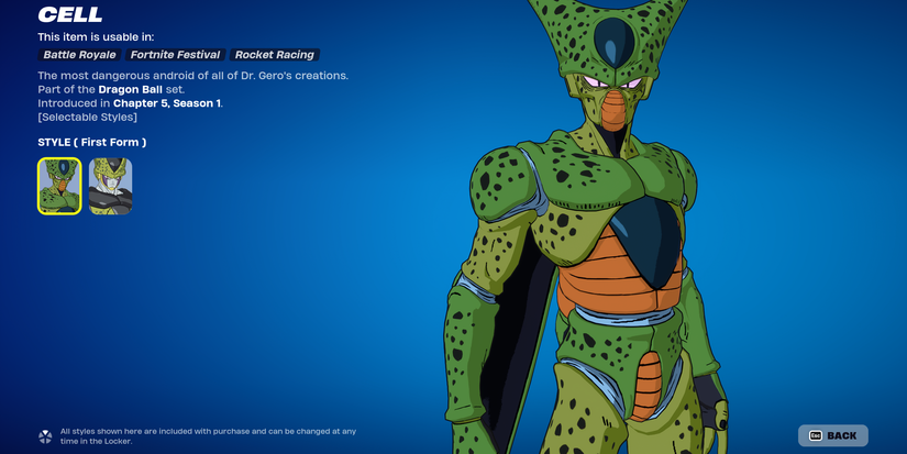 Fortnite: How To Get Frieza & Cell Skins